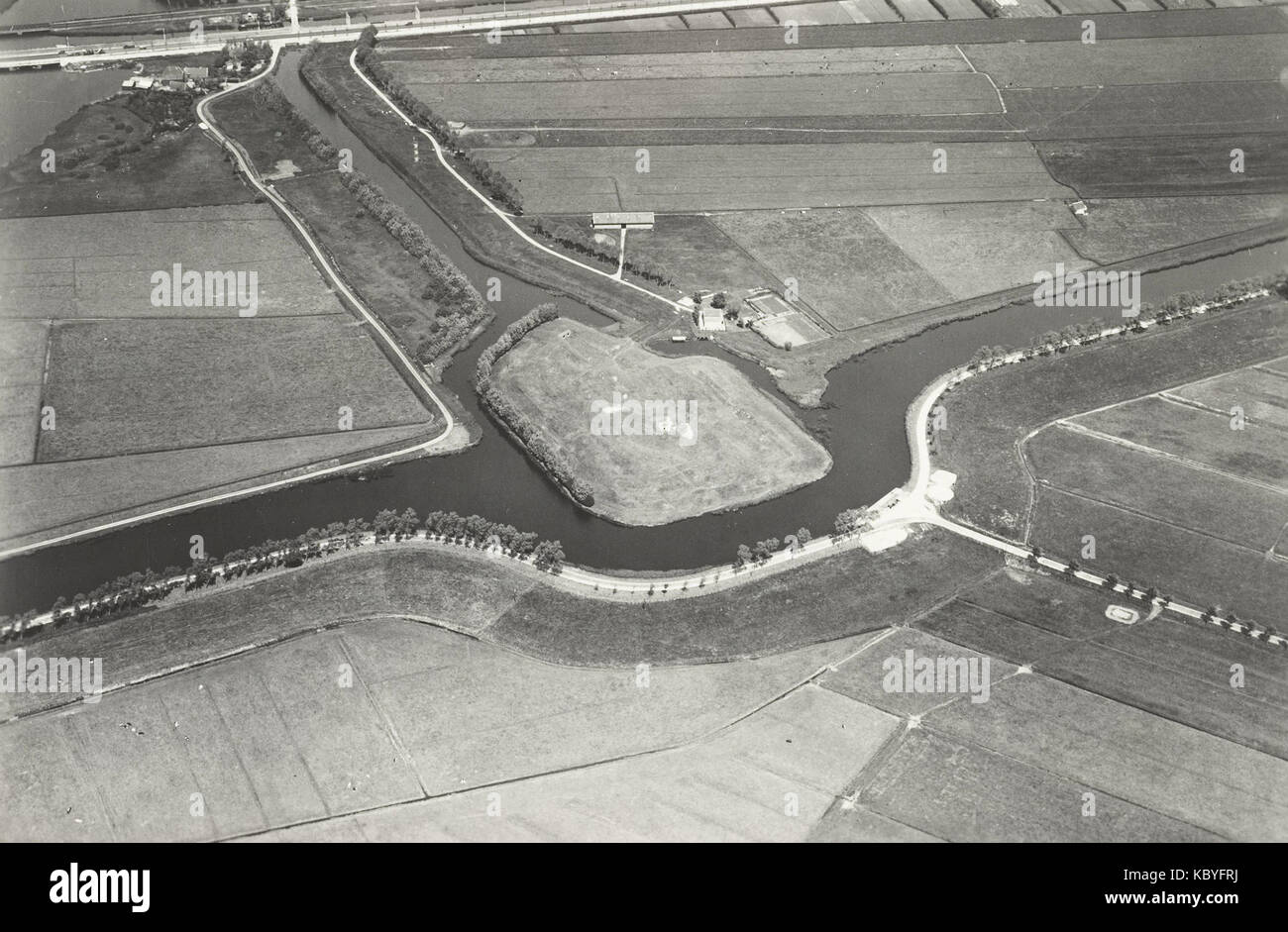 Luchtfoto van Fort De Liede Stock Photo - Alamy