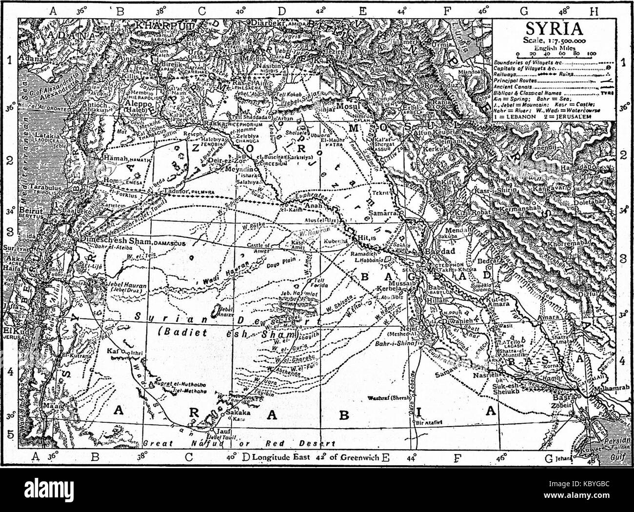Syria map hi-res stock photography and images - Alamy
