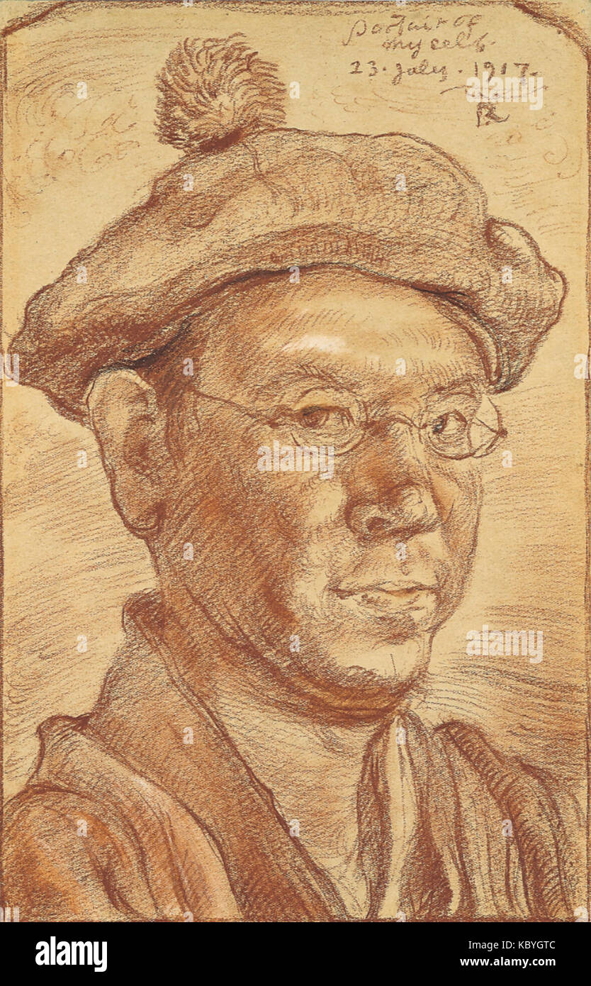 Self portrait by Kishida Ryusei (Hiratsuka Museum of Art Stock Photo ...