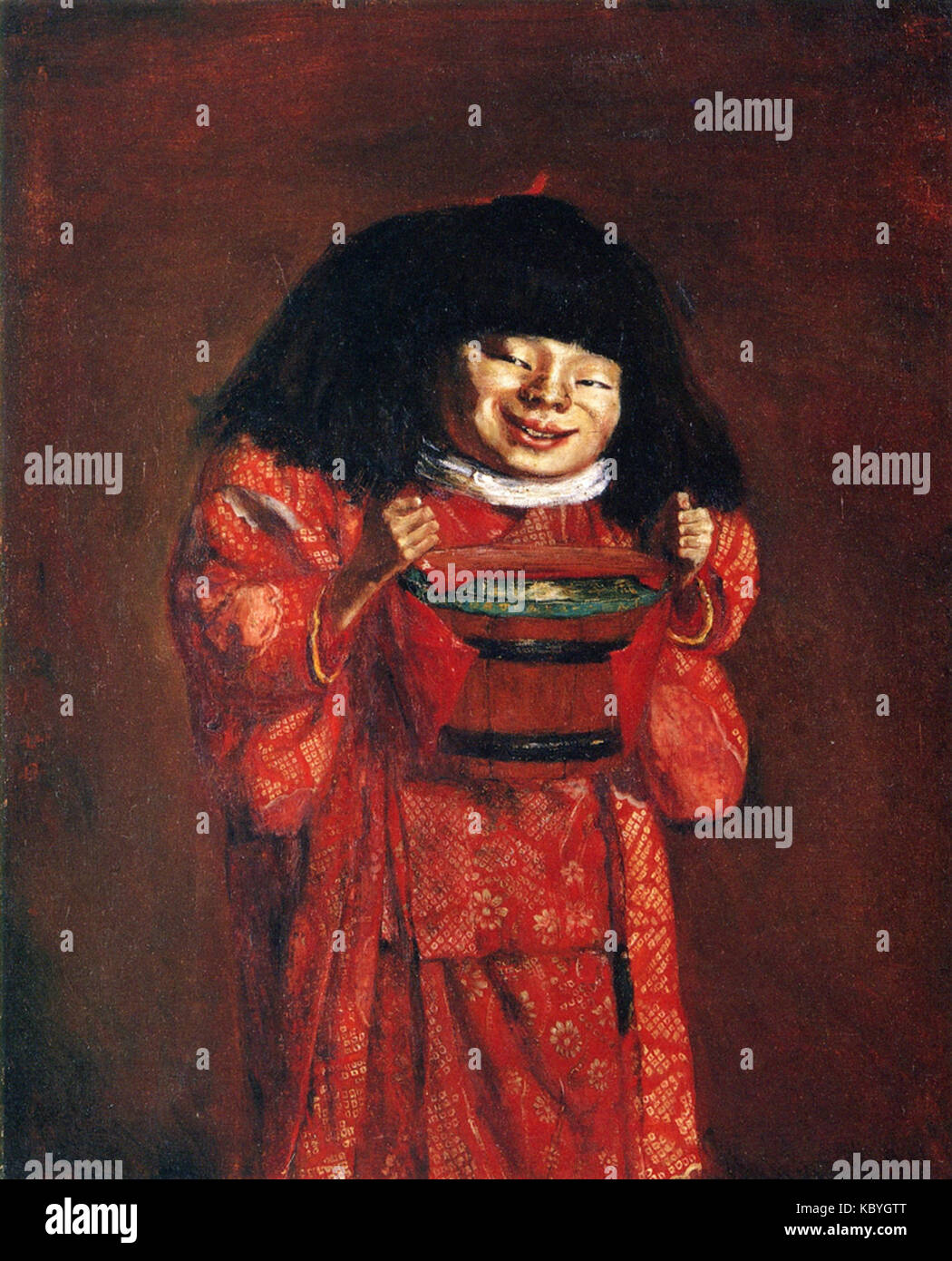 Rustic Maiden by Kishida Ryusei Stock Photo - Alamy