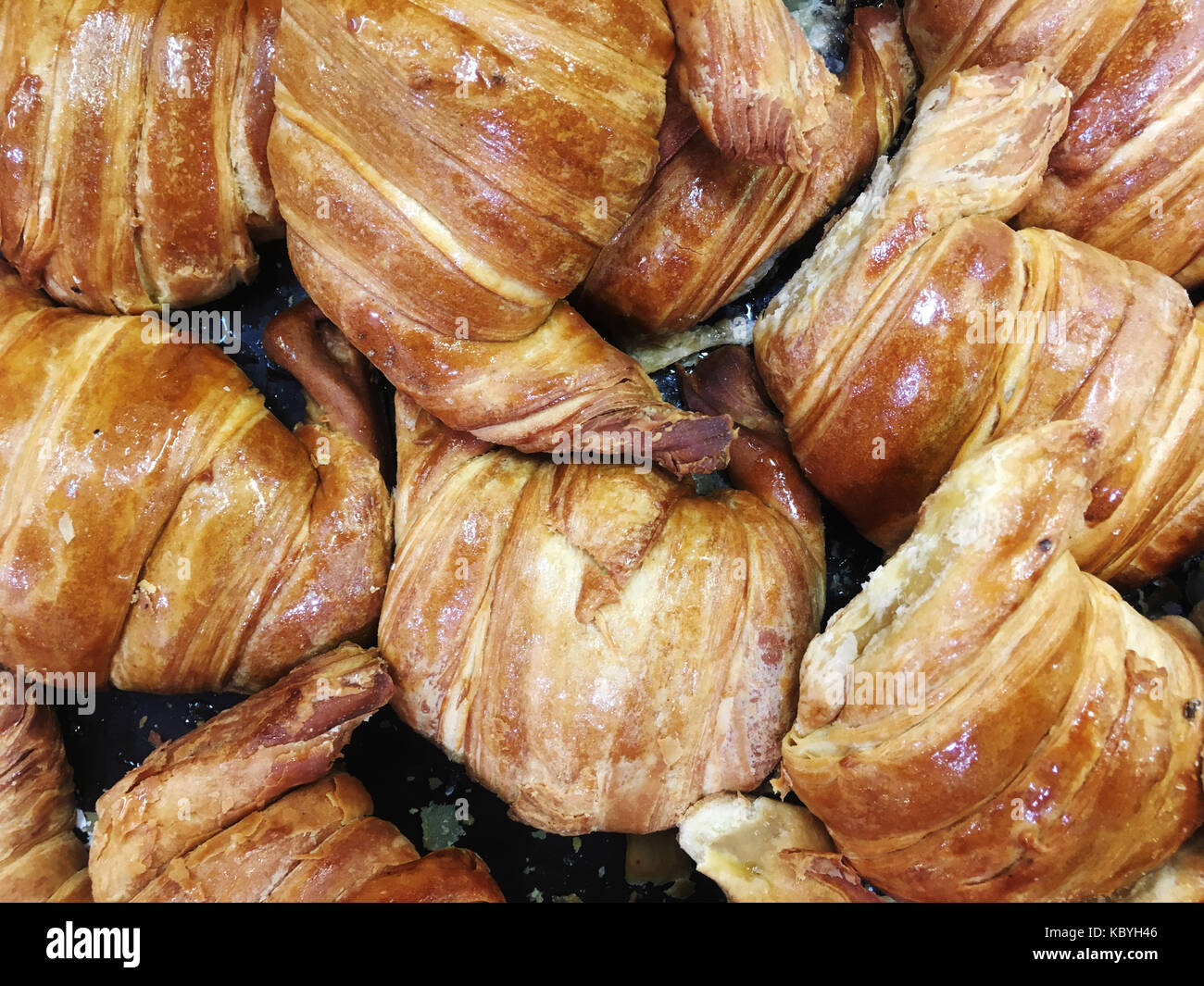 Fresh Baked Croissant Stock Photo - Alamy
