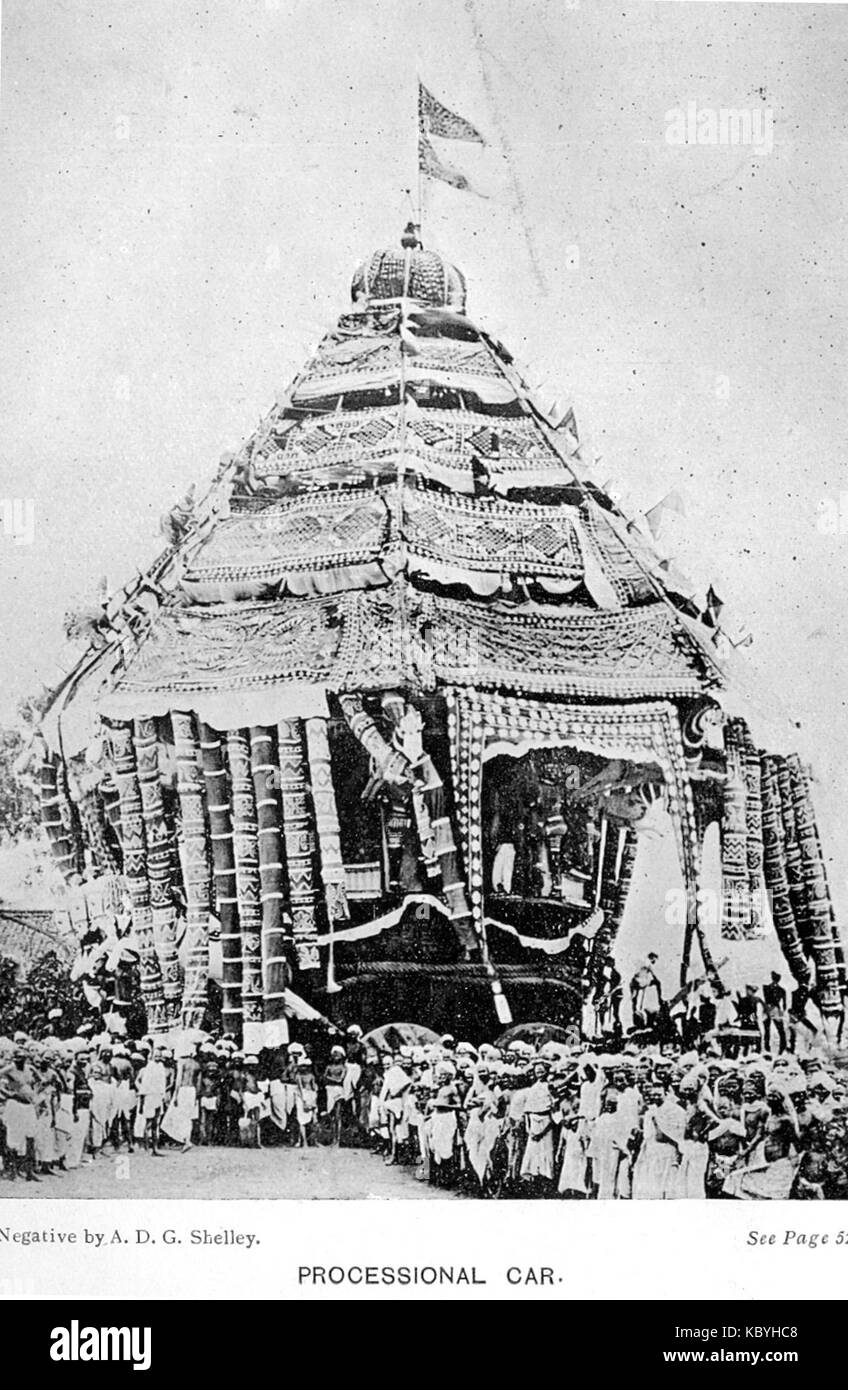 The Tiruvadmarudur Processional Car is used during religious festivals ...