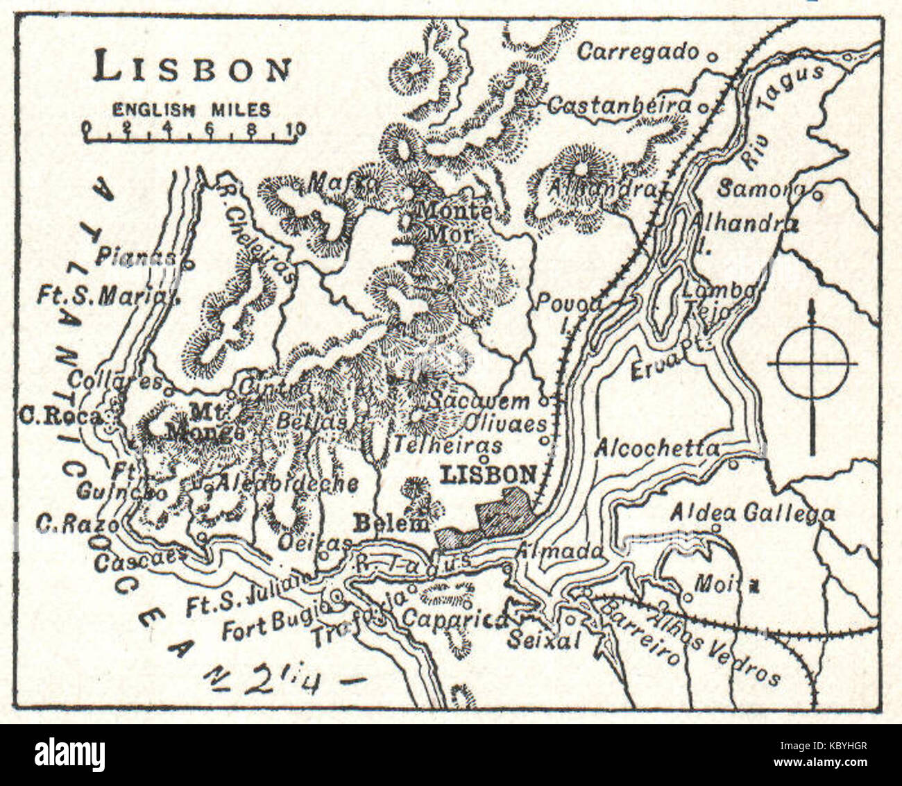 Lisbon map hi-res stock photography and images - Alamy