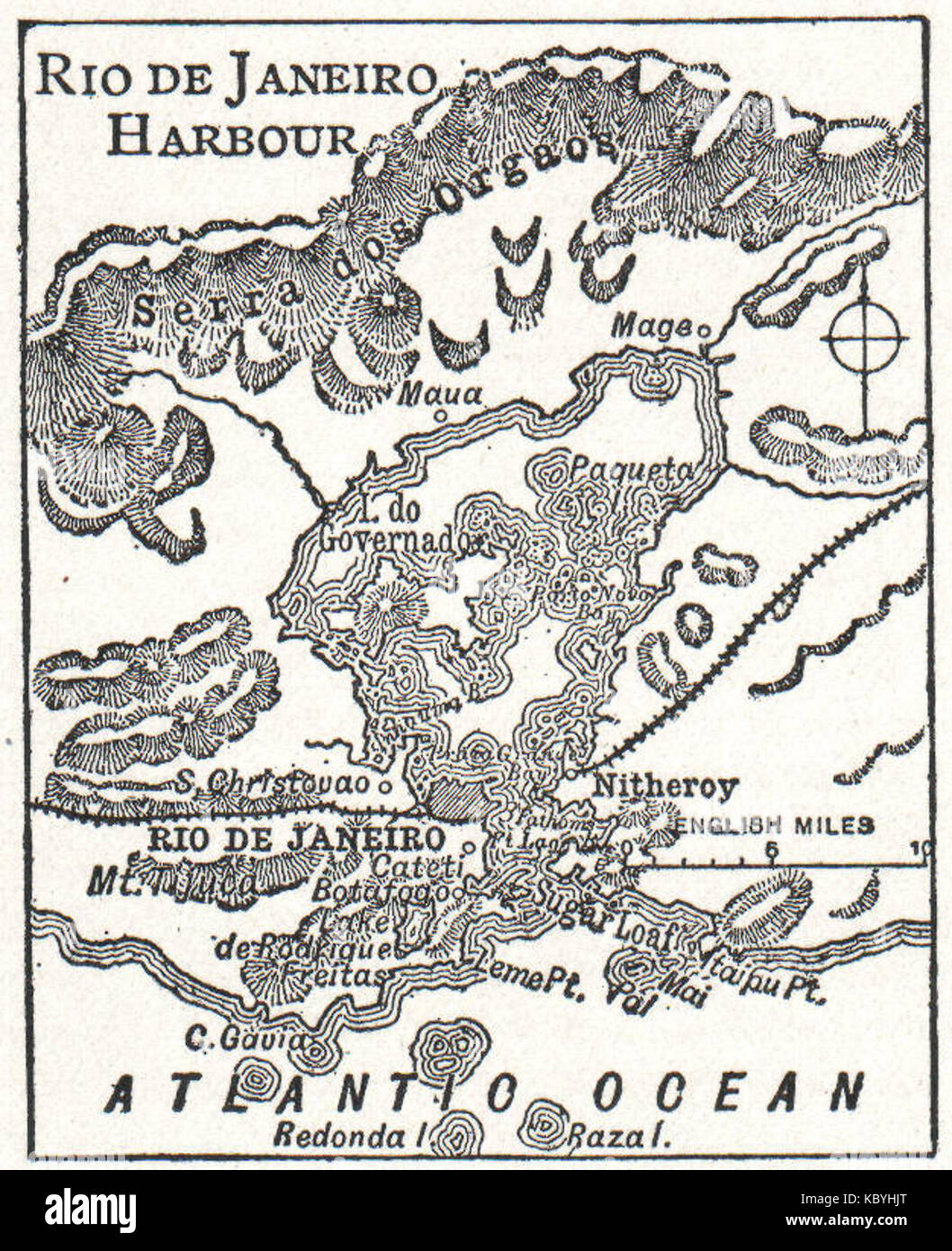 Rio de janeiro harbor map hi-res stock photography and images - Alamy