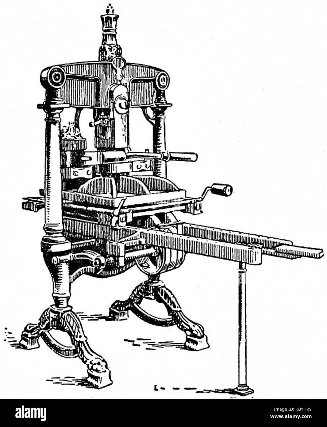 Albion printing press Cut Out Stock Images & Pictures - Alamy