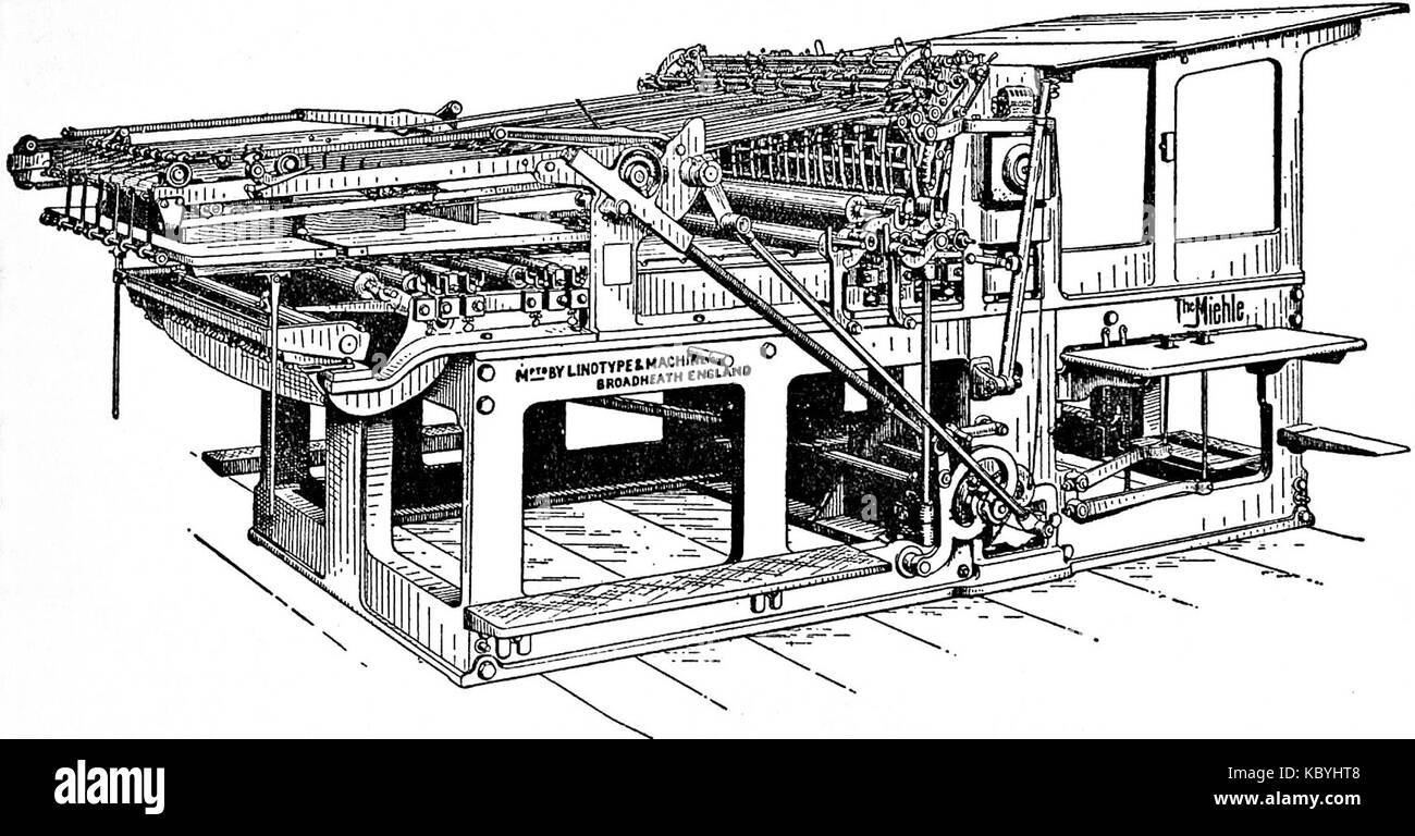 EB1911 Printing The Miehle Two revolution Cylinder Machine Stock Photo ...