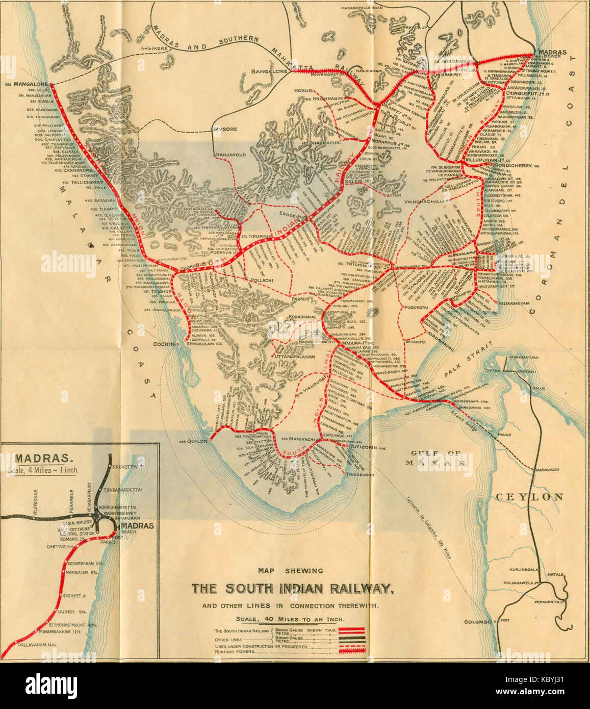 Indian railway map hi-res stock photography and images - Alamy