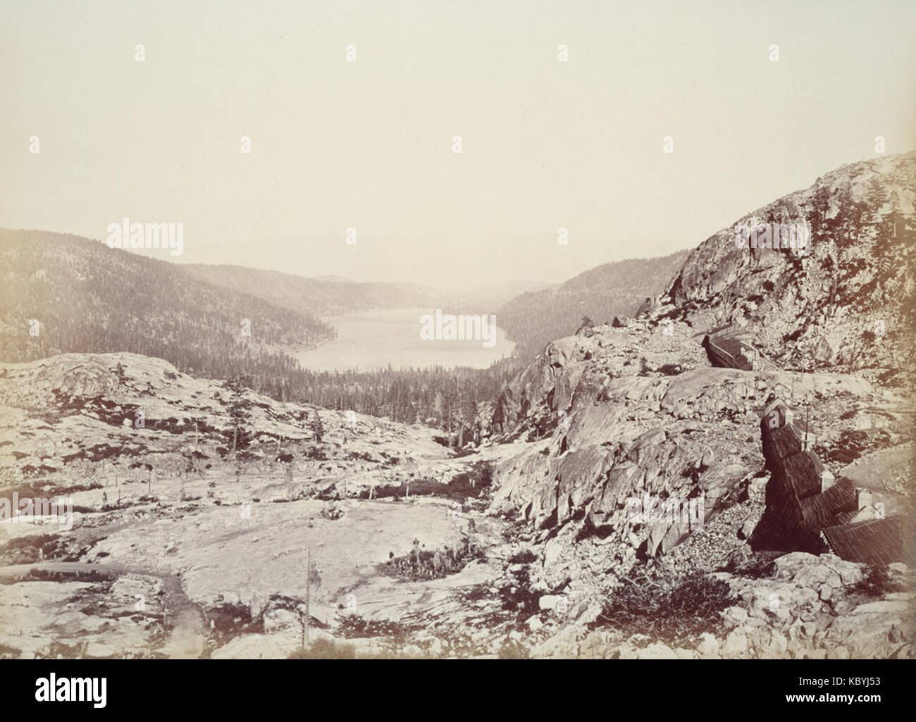 61. Donner Lake, C.P.R.R Stock Photo - Alamy