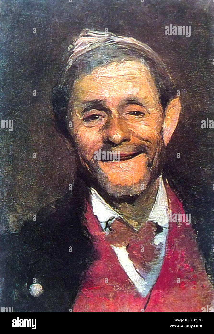Old man oil canvas hi-res stock photography and images - Alamy