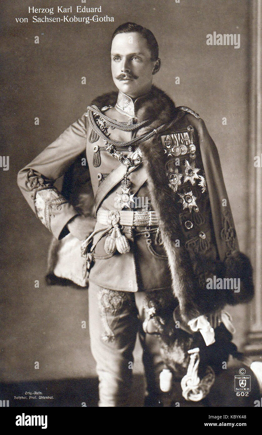 Duke Charles Edward of Saxe Coburg and Gotha Stock Photo - Alamy