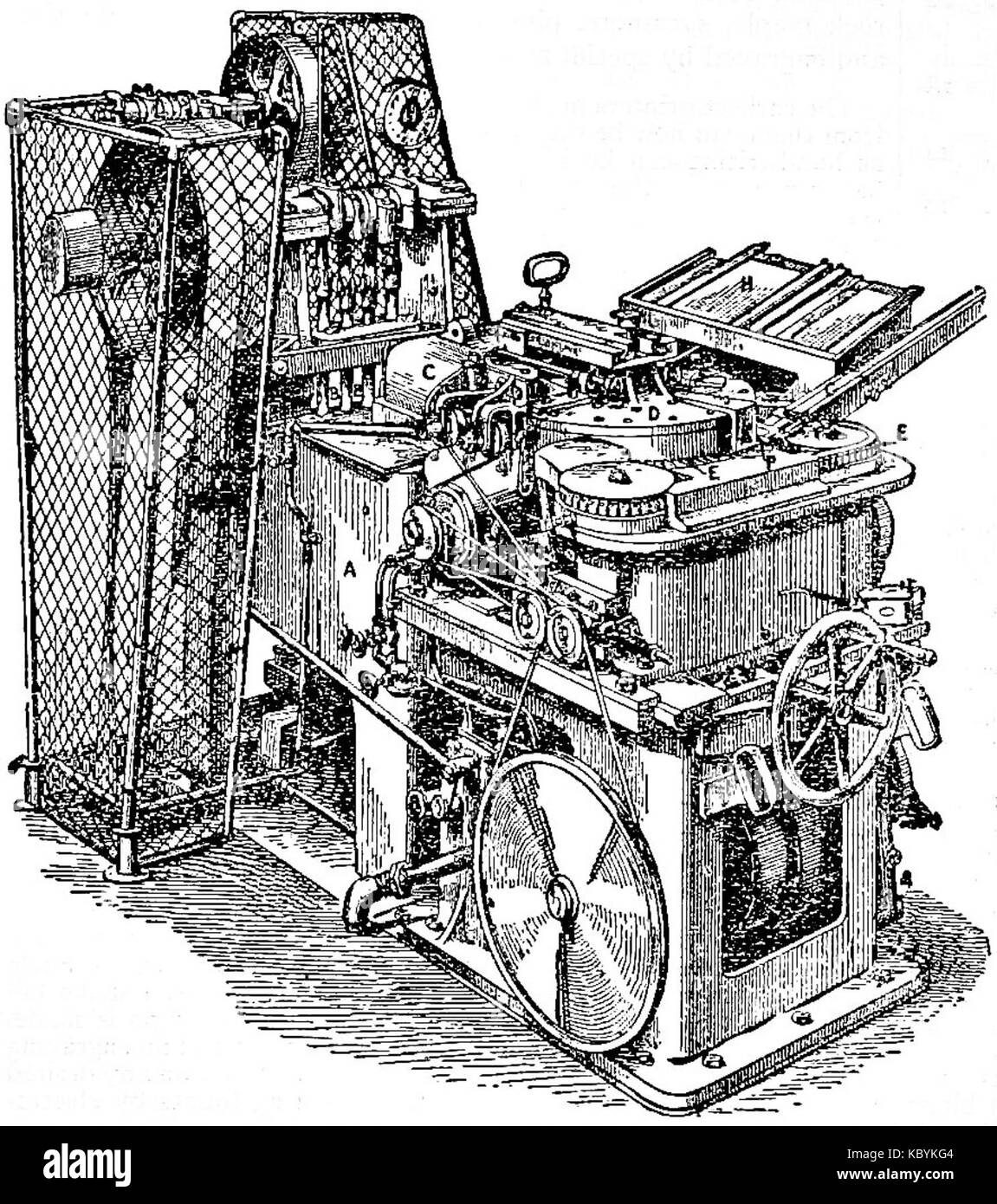 Line casting machine hi-res stock photography and images - Alamy