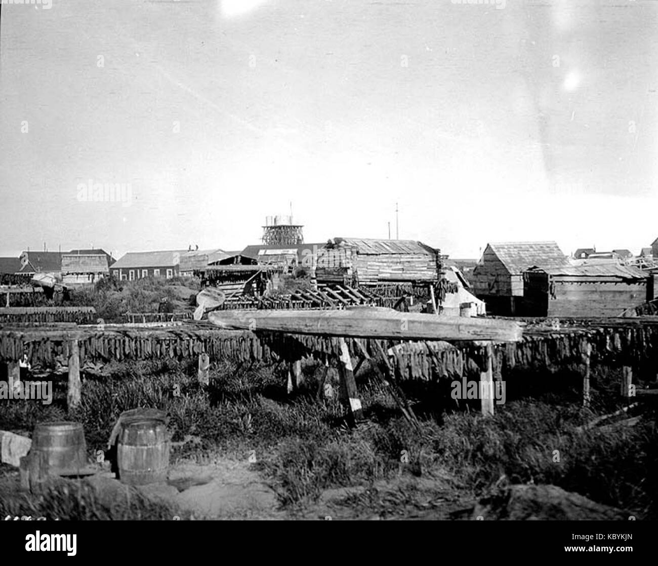 Eskimo village of Koggiung, Alaska, 1917 (COBB 148 Stock Photo - Alamy