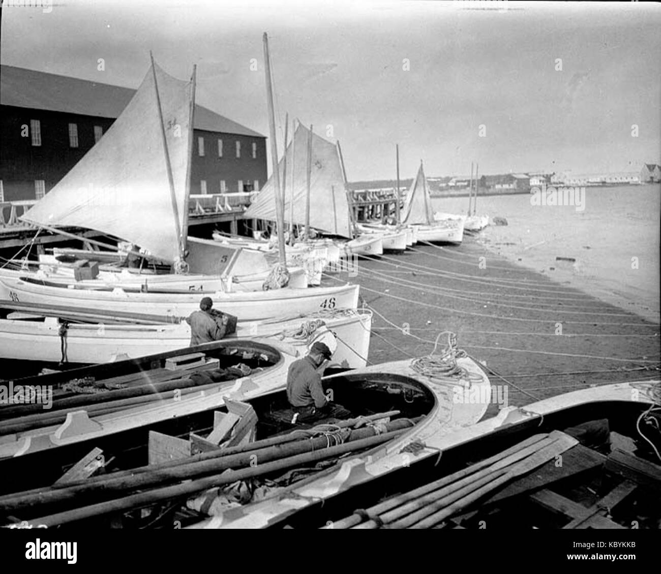 Fishing boats at unidentified cannery, Alaska, Nushagak, 1917 (COBB 172 ...
