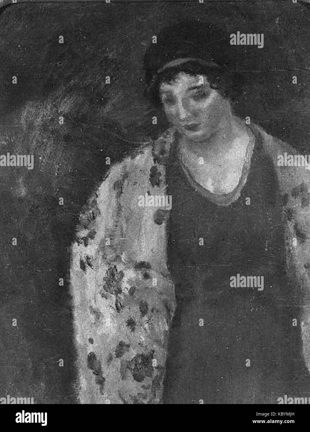 Karel Spillar 1871 1939 Dama s kvetovym prehozem Stock Photo - Alamy