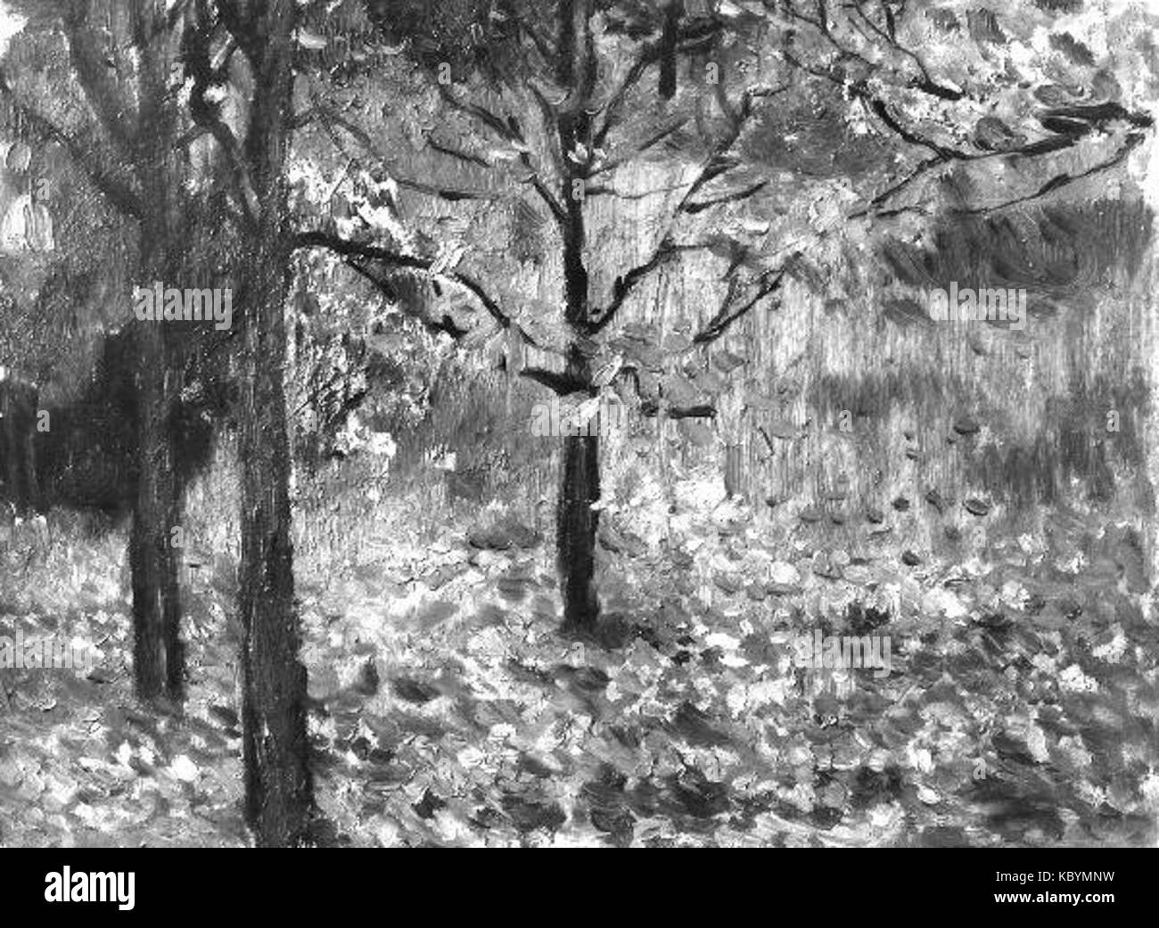 Fall painting Black and White Stock Photos & Images - Alamy