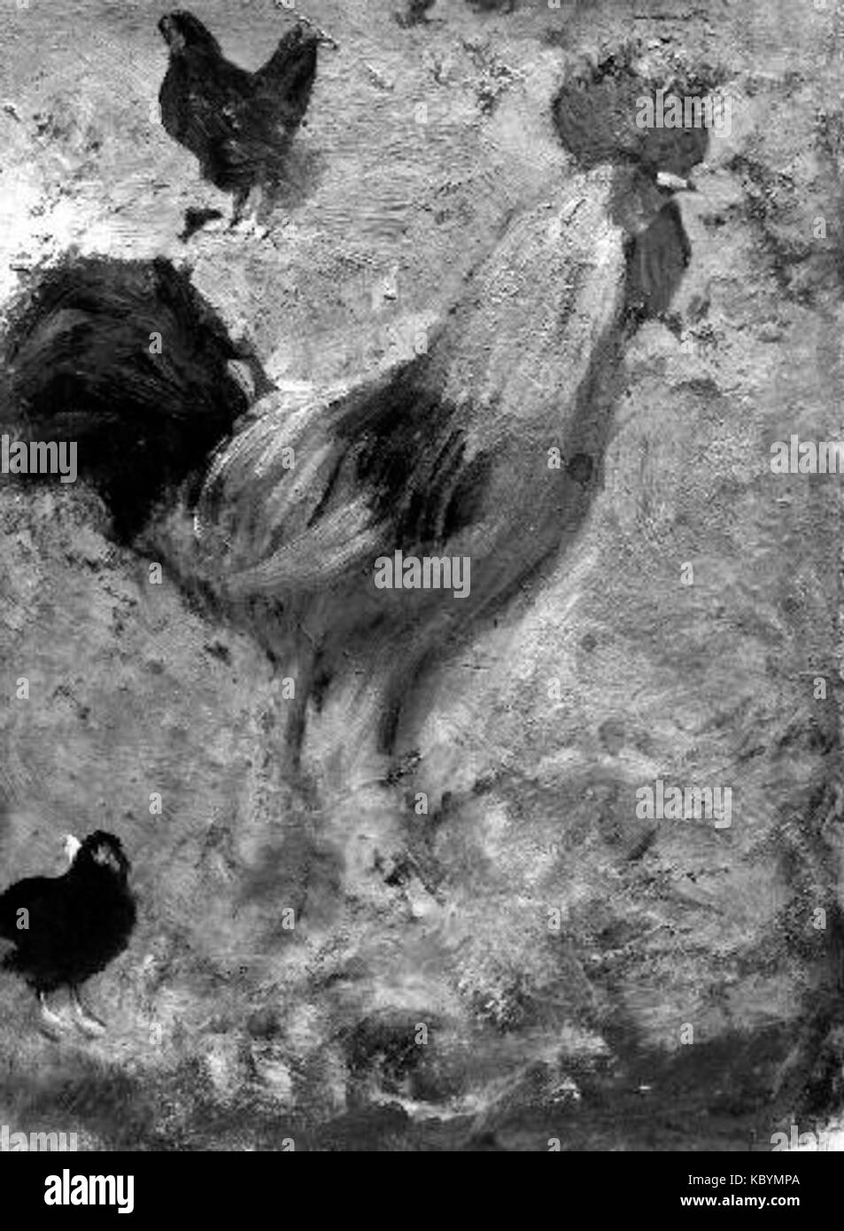 Karel Spillar 1871 1939 Kohout se slepicemi Stock Photo - Alamy