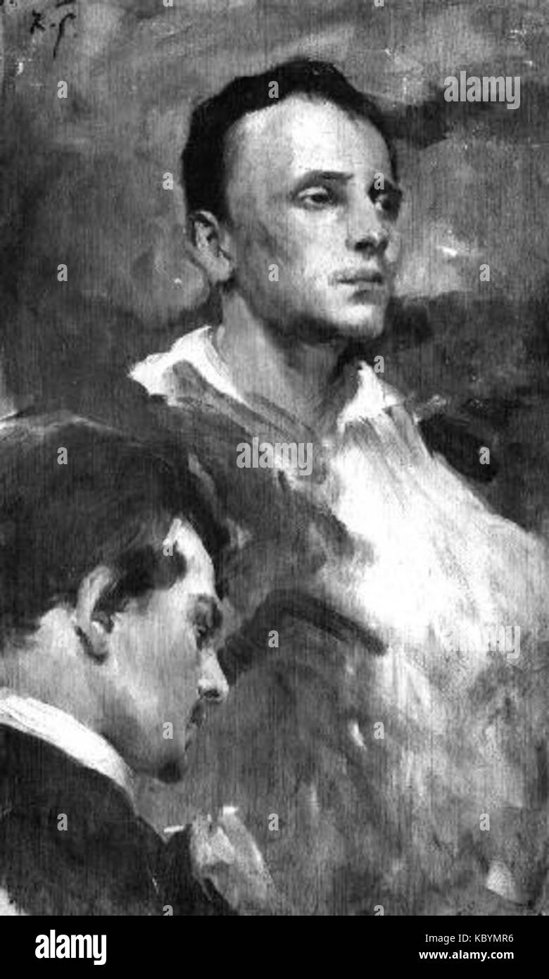 Karel Spillar 1871 1939 Hlavy dvou muzu Stock Photo - Alamy