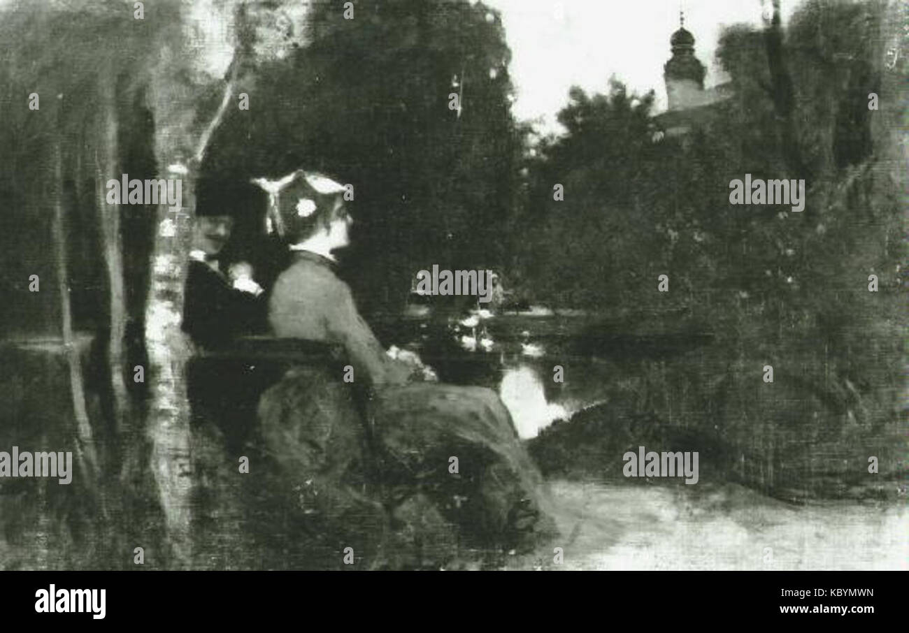 Franz Rumpler 1848 1922 U jezirka Stock Photo - Alamy