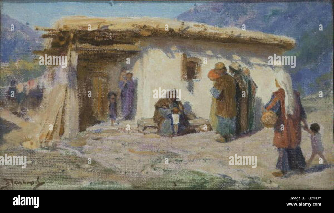A painting by Vasilij Dmitrijevic Polenov, a prominent Russian artist ...