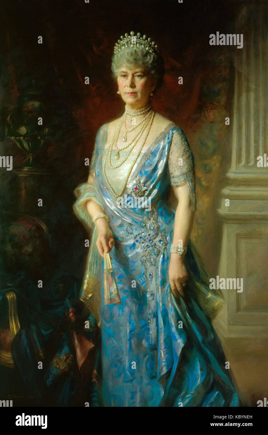 This portrait of Queen Mary, captured in 1927 by the photographer ...