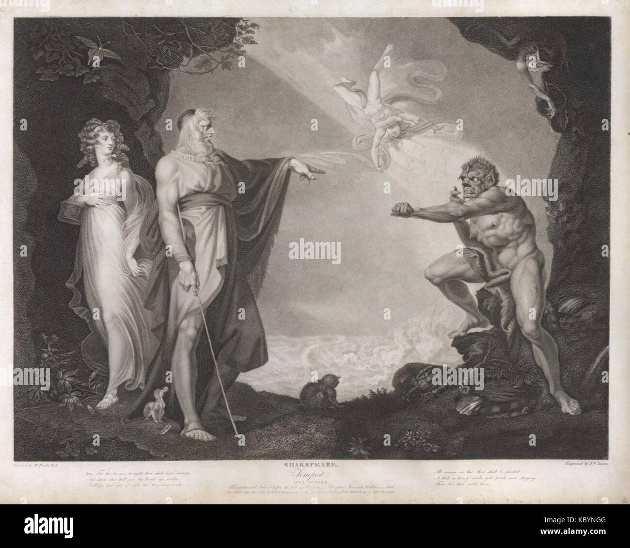 Peter Simon, o Jovem Tempest, act I, scene II Stock Photo - Alamy