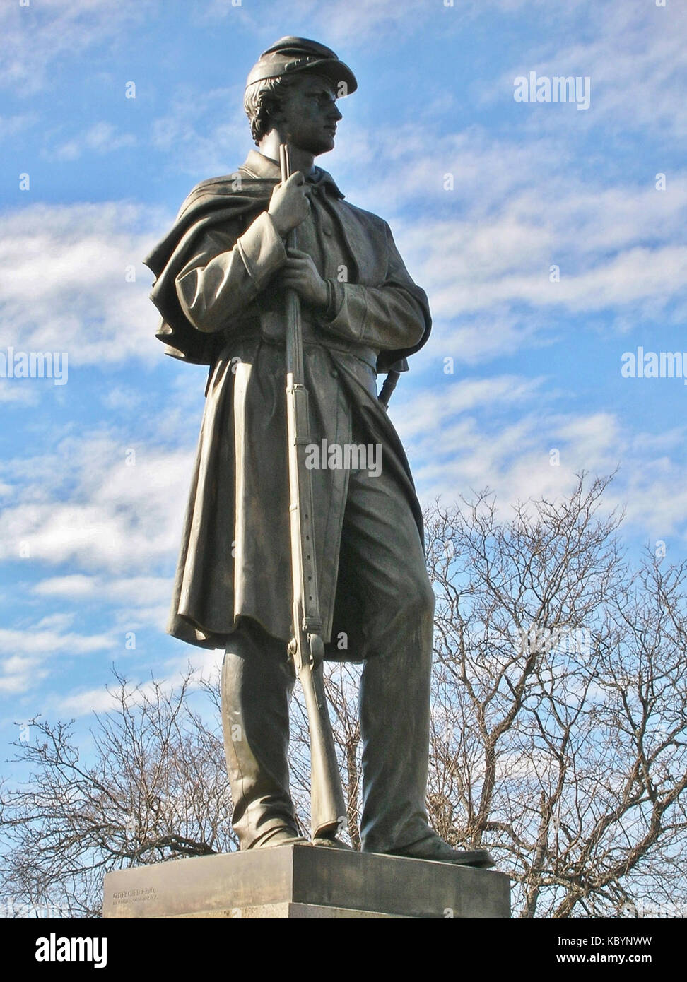 The Civil War Soldier Monument by sculptor Carl Conrads, located in ...