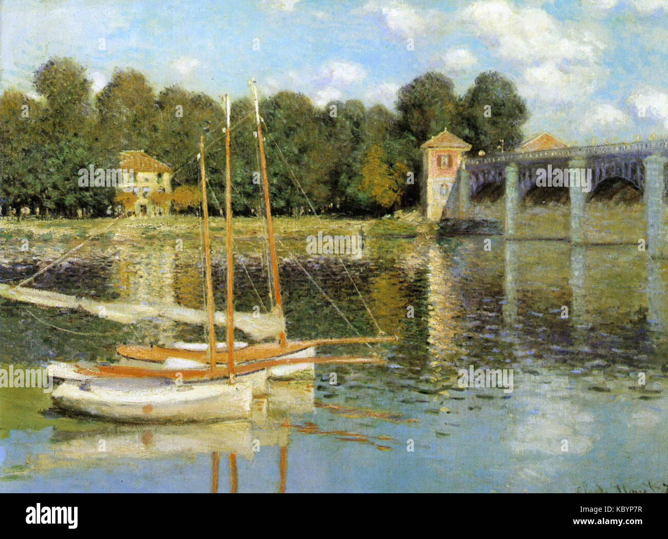 Pont Argenteuil Monet 2 Stock Photo - Alamy