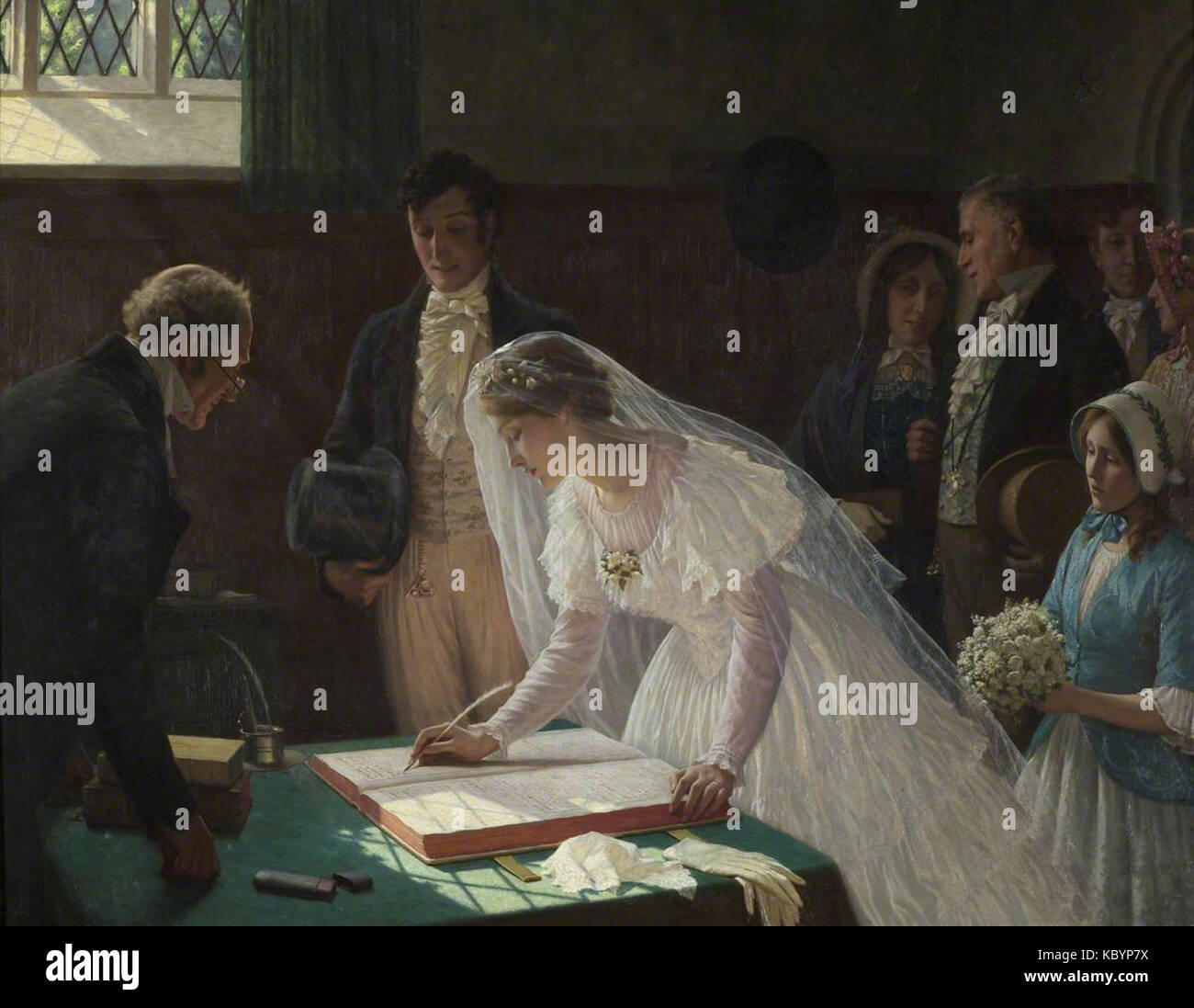 Edmund blair leighton wedding hi-res stock photography and images - Alamy