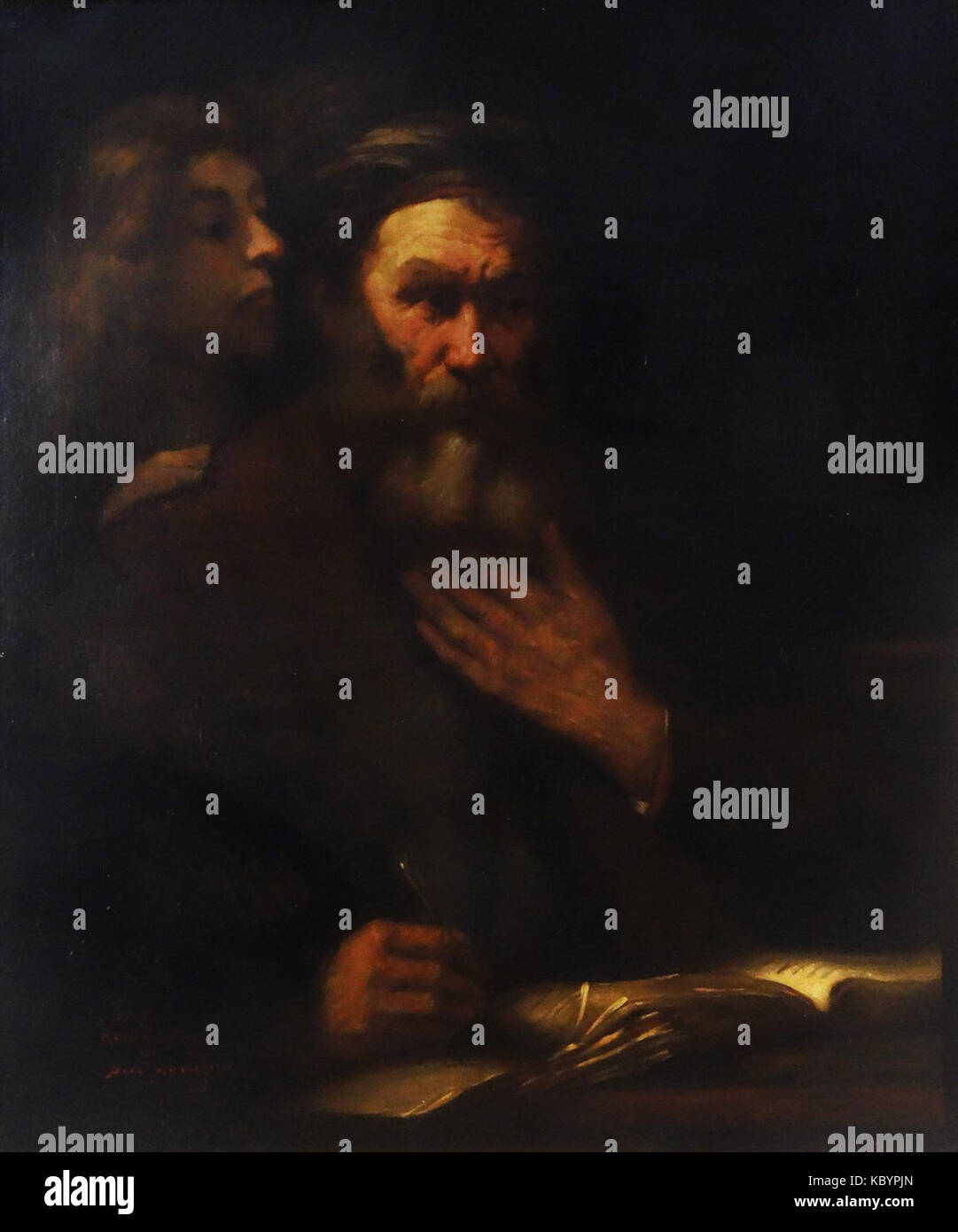 Dimitrie Serafim Sf.Matei si Ingerul Stock Photo - Alamy