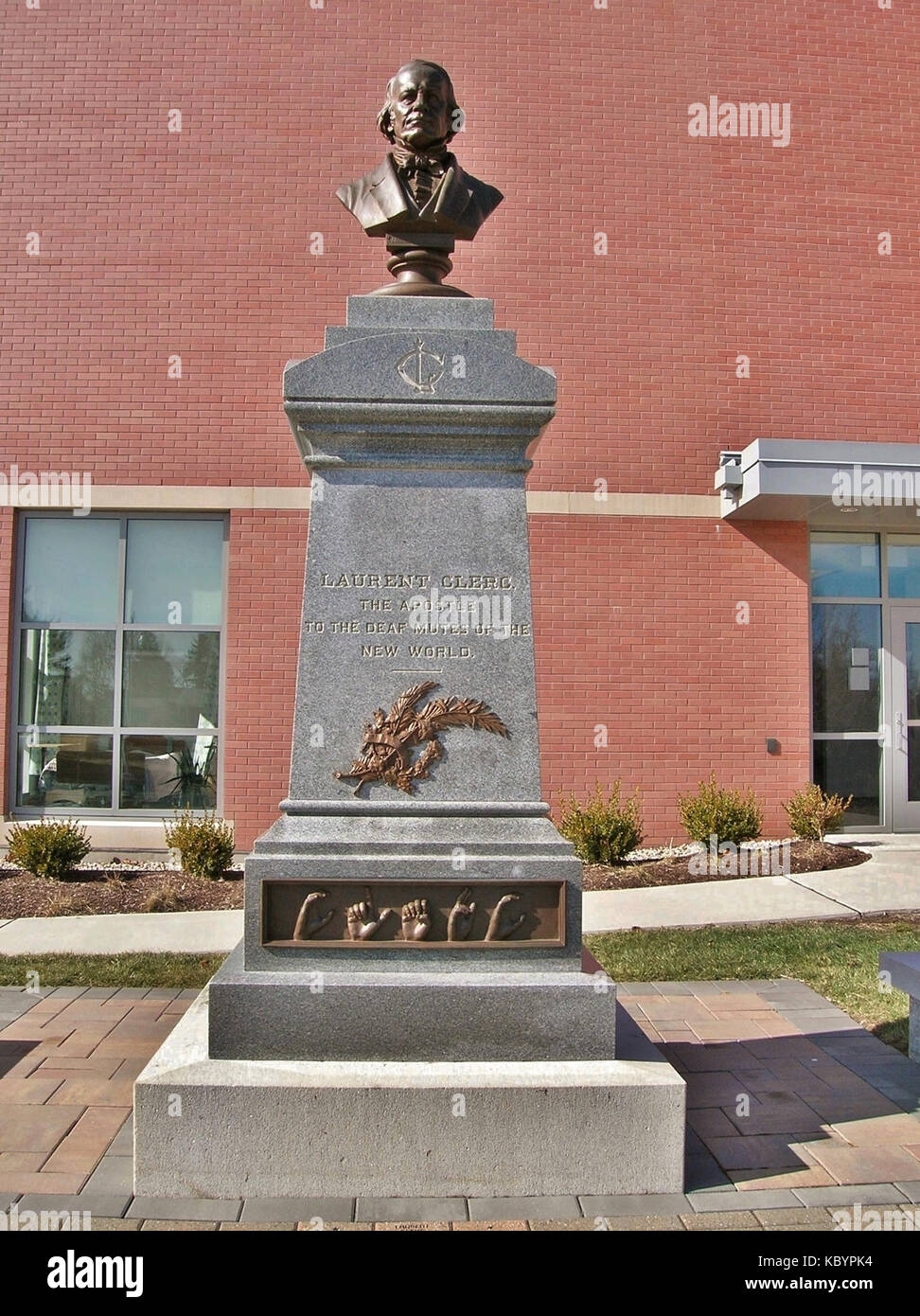 American School for the Deaf Laurent Clerc Memorial February 2016 Stock Photo - Alamy