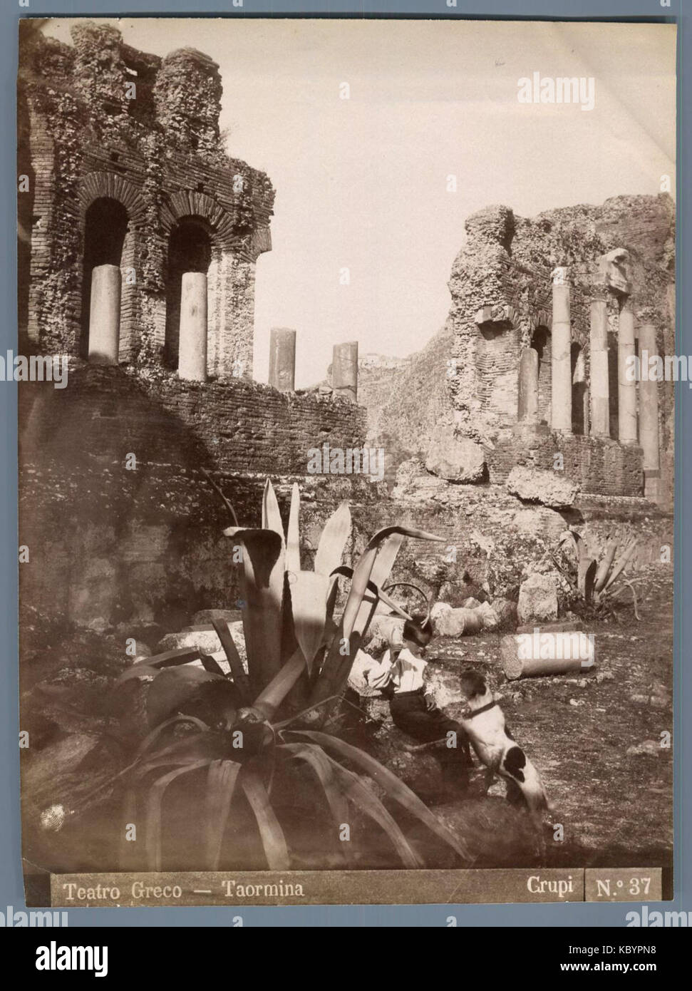 Crupi, Giovanni (1849 1925) n. 0037 Teatro Greco Taormina Stock Photo ...