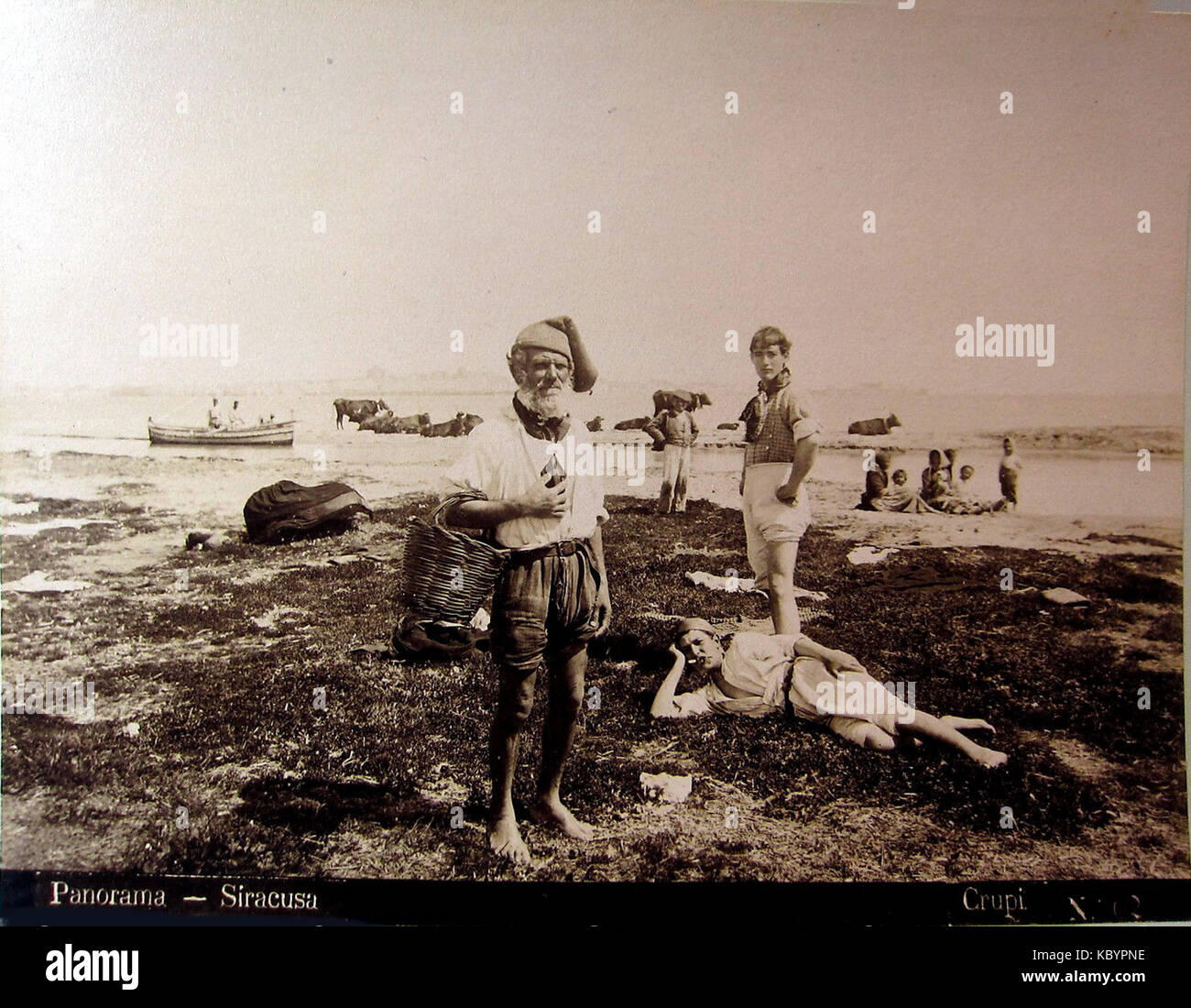 Crupi, Giovanni (1849 1925) n. 0062 Panorama Siracusa Stock Photo - Alamy