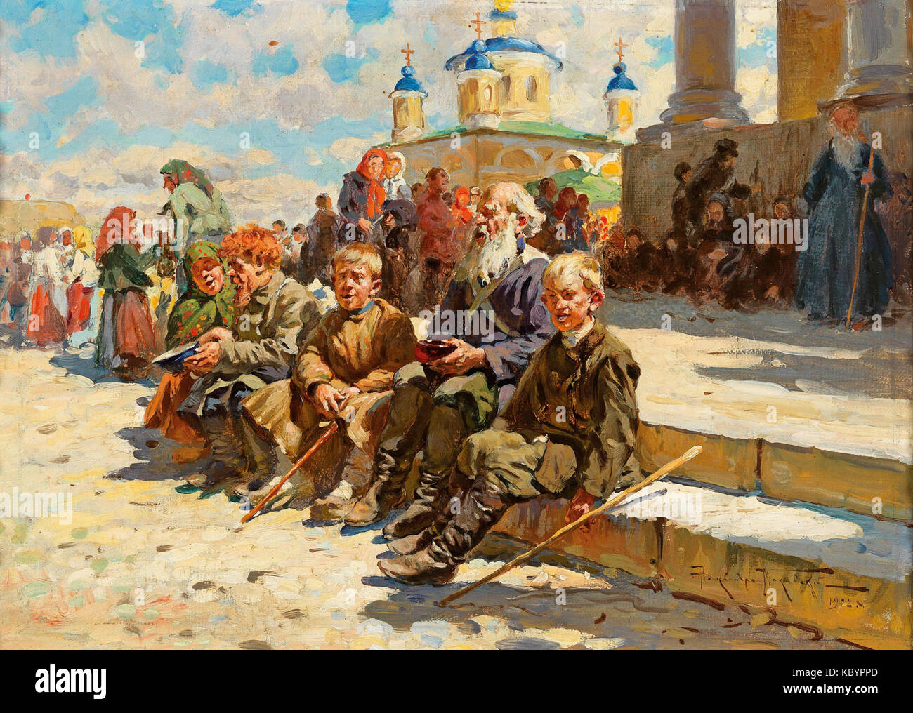 Alexander Makowski Vor der Kreuzprozession 1922 Stock Photo - Alamy