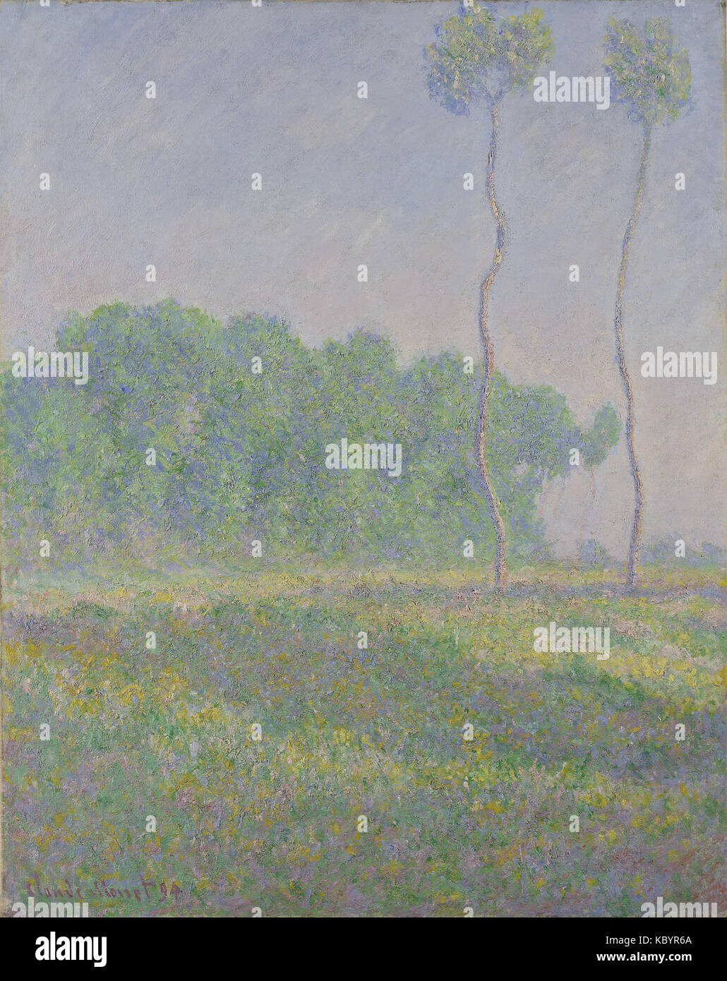 'Paysage de Printemps' by Claude Monet, 1894 b Stock Photo - Alamy