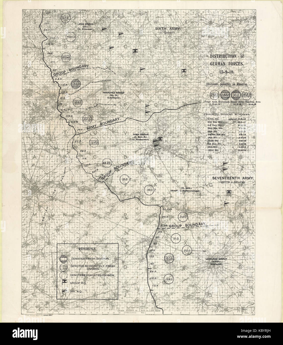 Trench map world war i map hi-res stock photography and images - Alamy