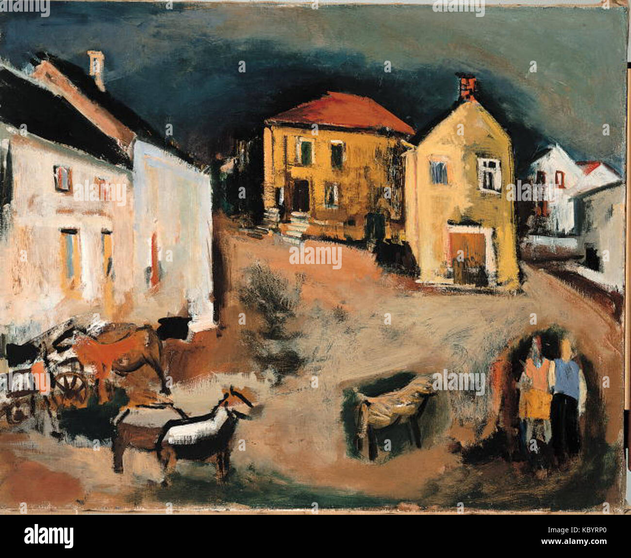 Joseph Kutter Place de Village 1927 Stock Photo - Alamy