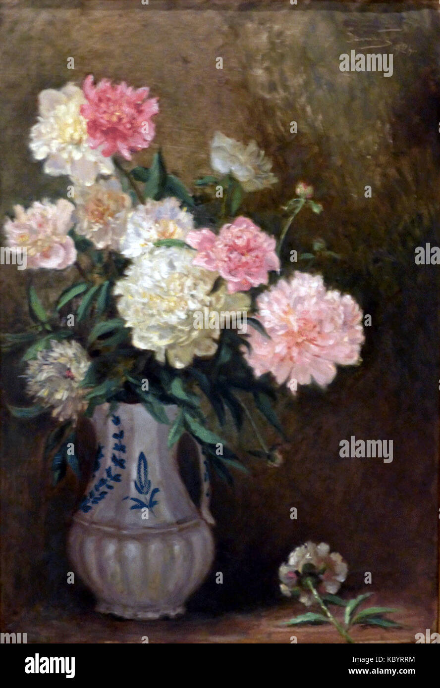 Frantz Seimetz, Vas mat Blummen 1924 101 Stock Photo - Alamy