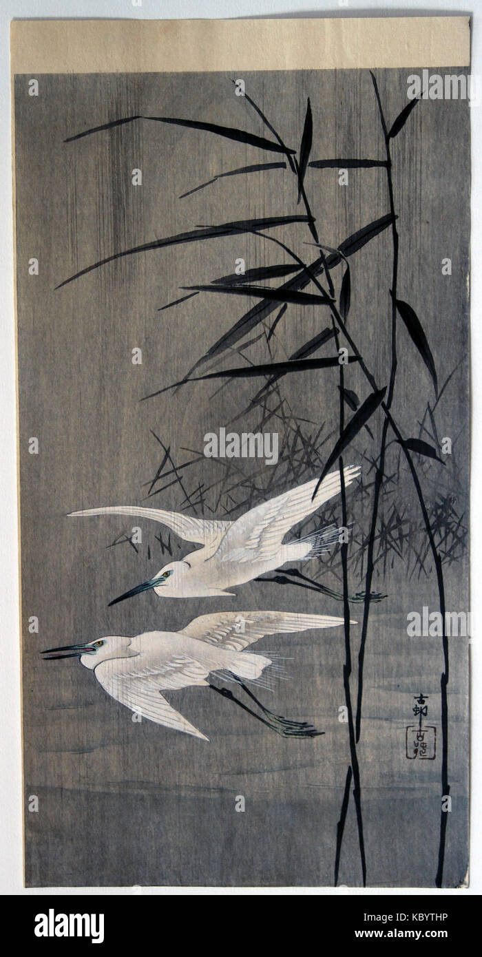 Ohara Koson was a Japanese artist known for his woodblock prints. This ...