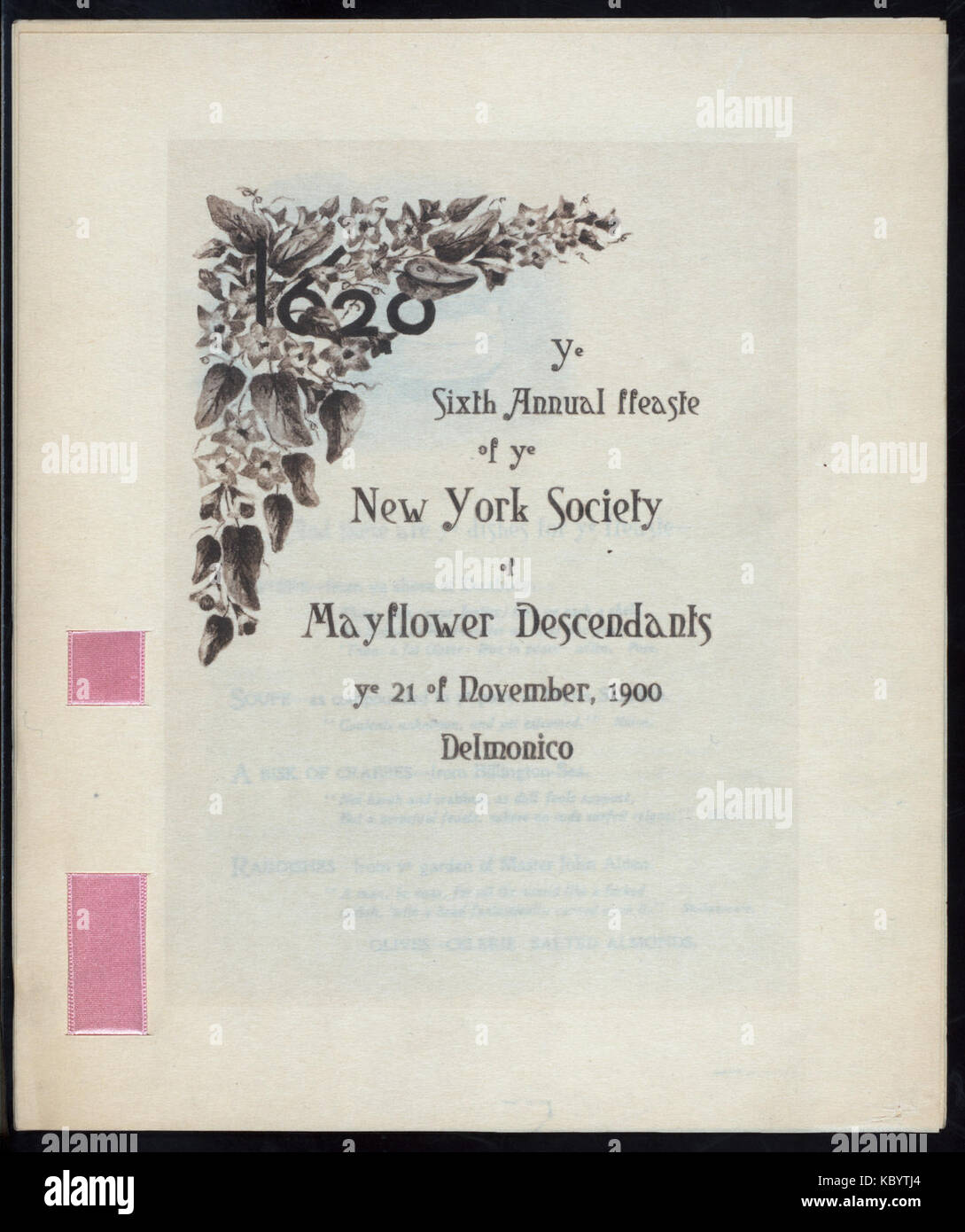 The 6th Annual Feaste, held by the New York Society of Mayflower ...