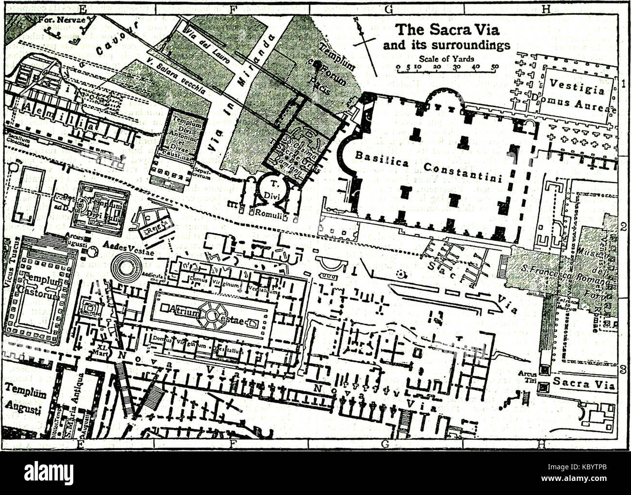 EB1911 Rome The Roman Forum and the Sacra Via (right Stock Photo - Alamy