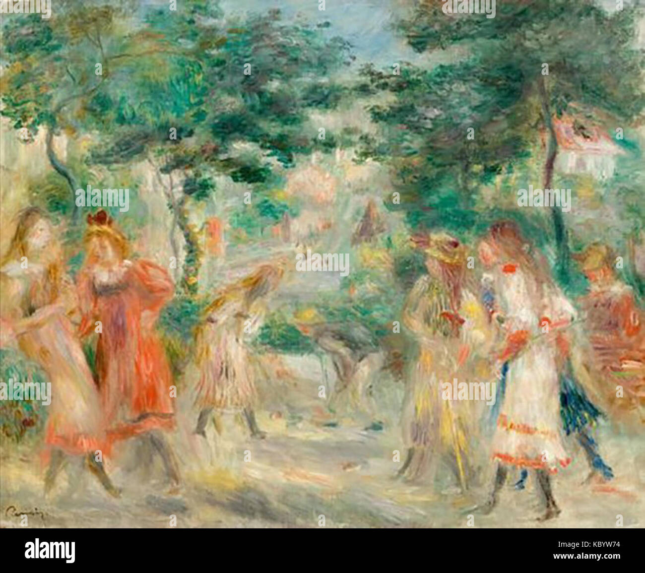 La partie de croquet by Pierre Auguste Stock Photo - Alamy
