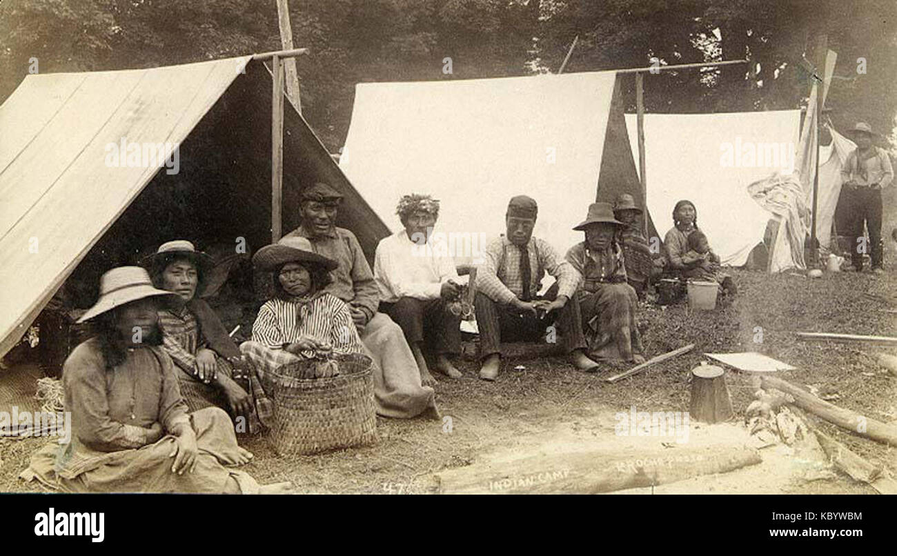 Indian camp, probably hop pickers, vicinity of Puget of Sound ...
