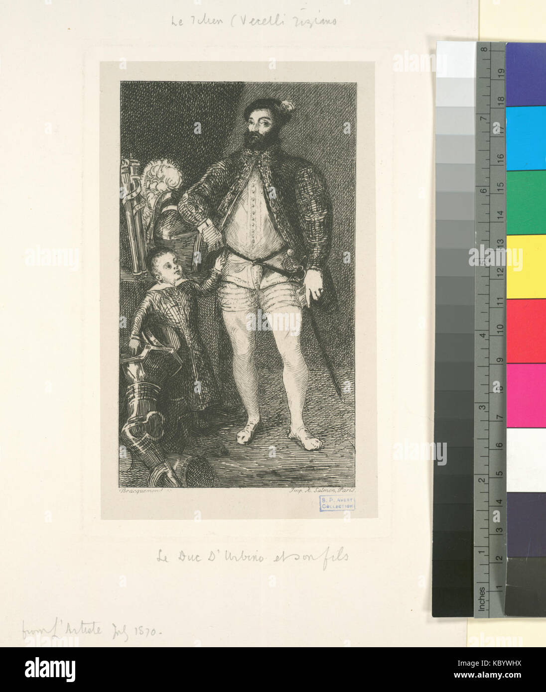 (Un seigneur et un enfant.) (NYPL b14504923 1131049 Stock Photo - Alamy