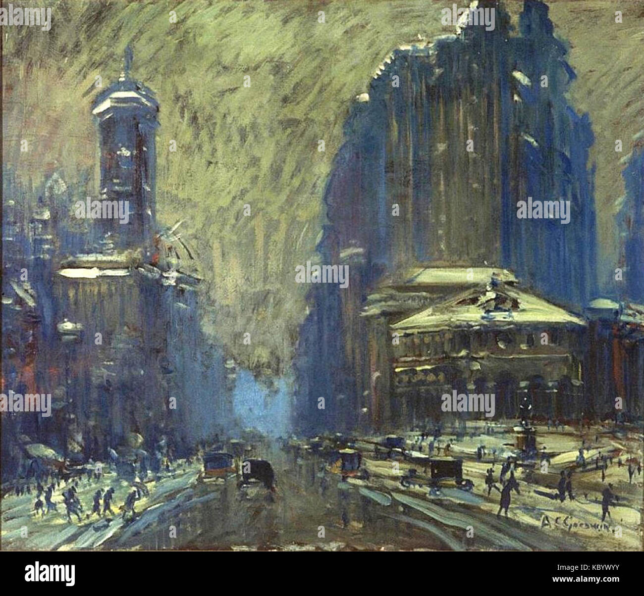 Times Square, New York by Arthur Clifton Goodwin Stock Photo - Alamy