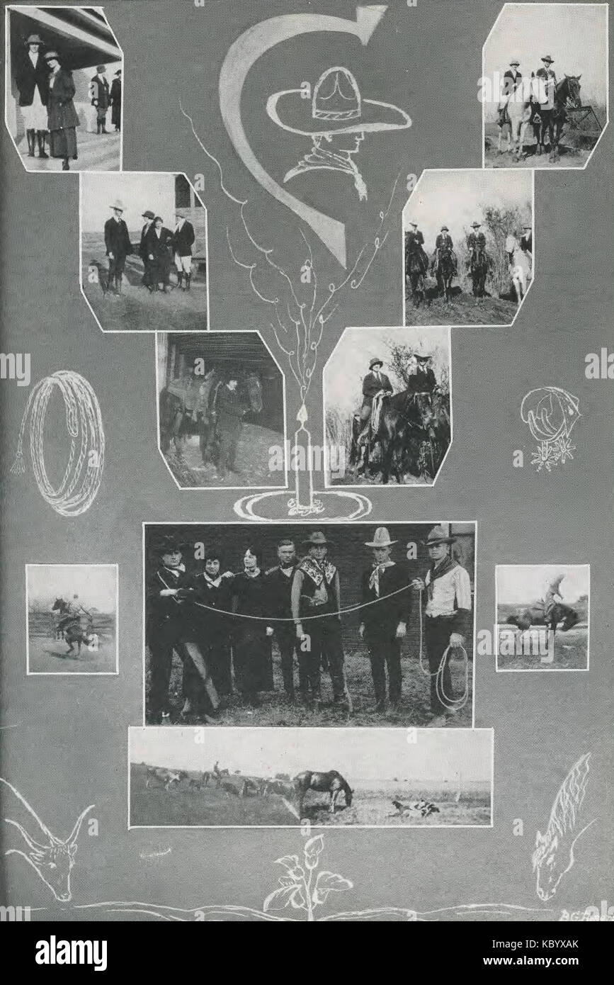 1920 Locust yearbook p. 158 (Cowboy Club Stock Photo - Alamy
