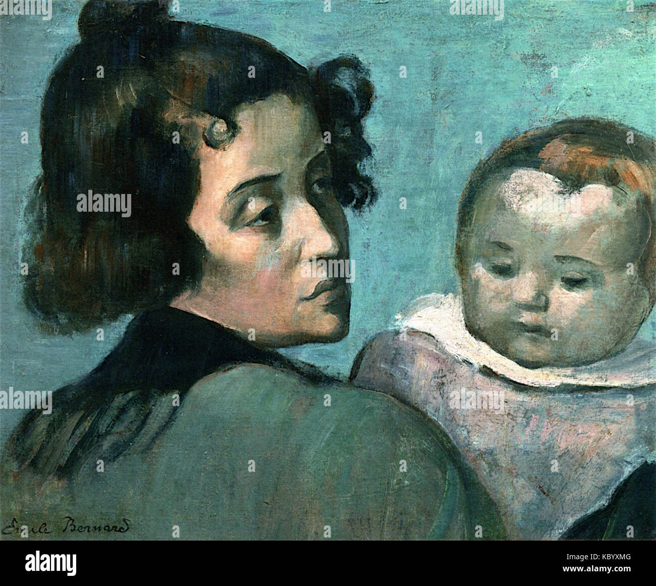 BERNARD Emile Mother and Child Stock Photo - Alamy