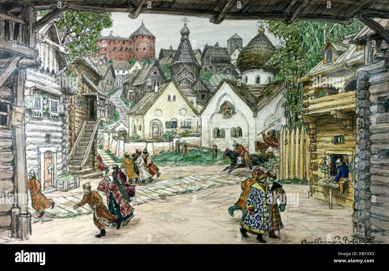 Oprichnik by Vasnetsov Stock Photo - Alamy