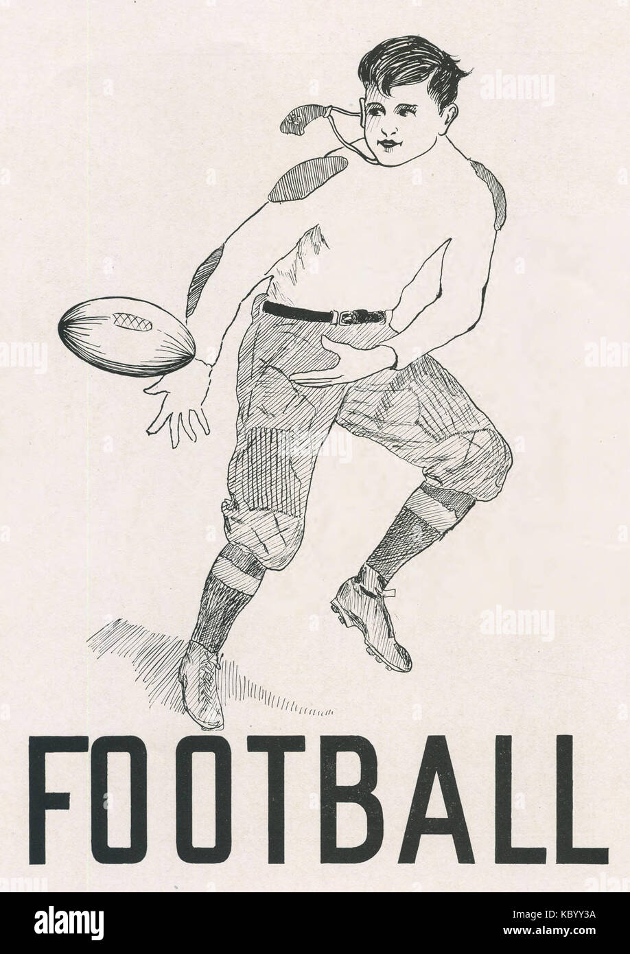 1922 Locust yearbook p. 094 (Football Stock Photo - Alamy