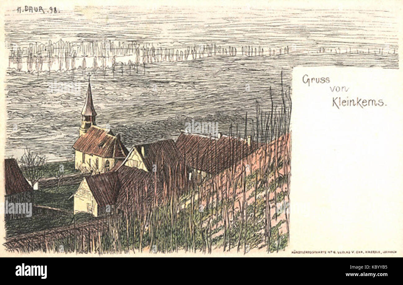 Hermann Daur AK Kleinkems 1898 Stock Photo - Alamy