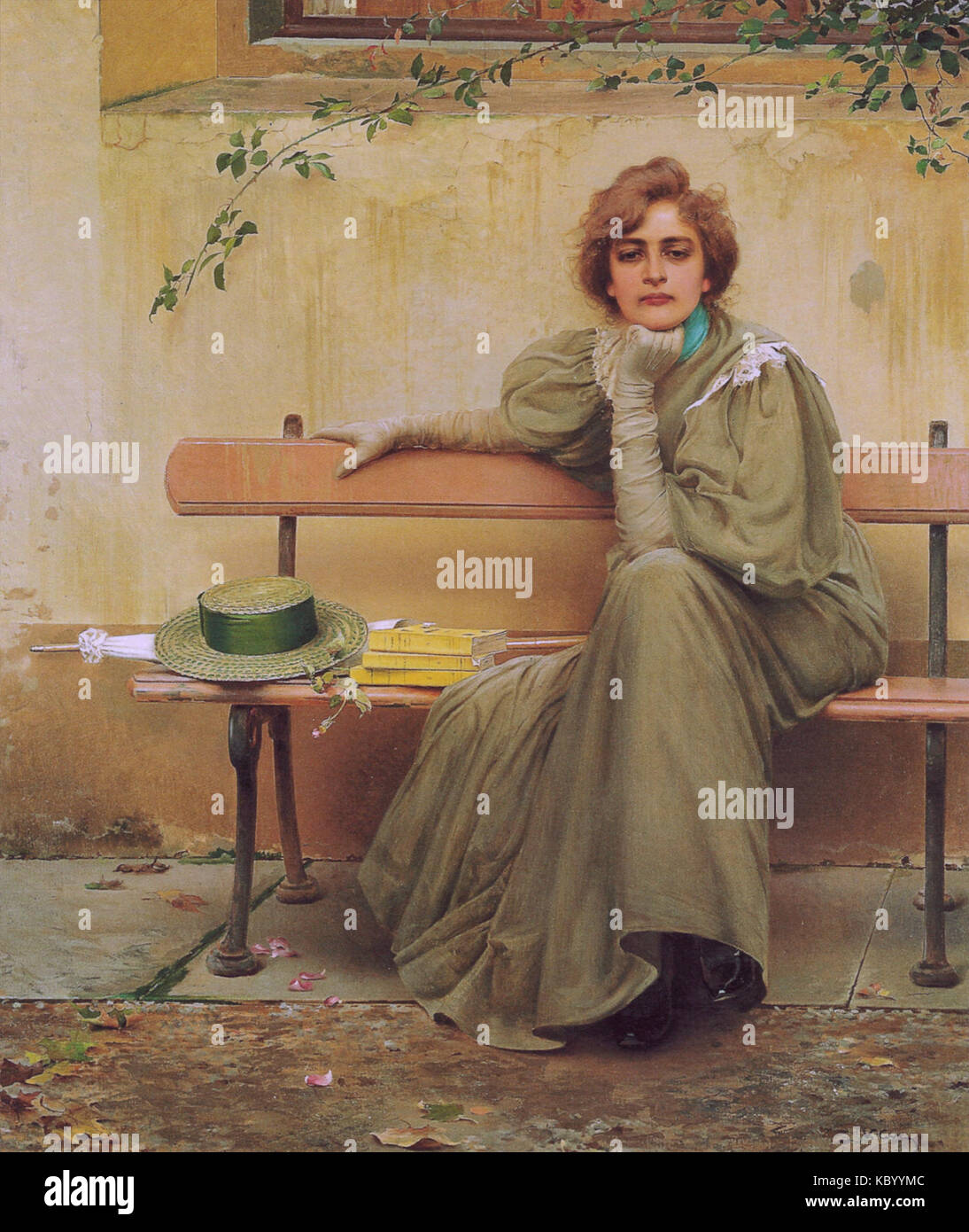 Vittorio Matteo Corcos Dreams 1896 Stock Photo - Alamy